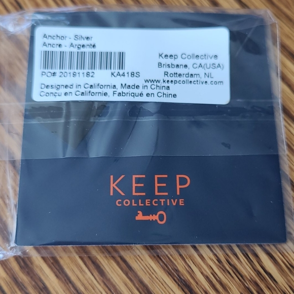 KEEP Collective | Jewelry | Keep Collective Silver Studded Anchor Nip ...